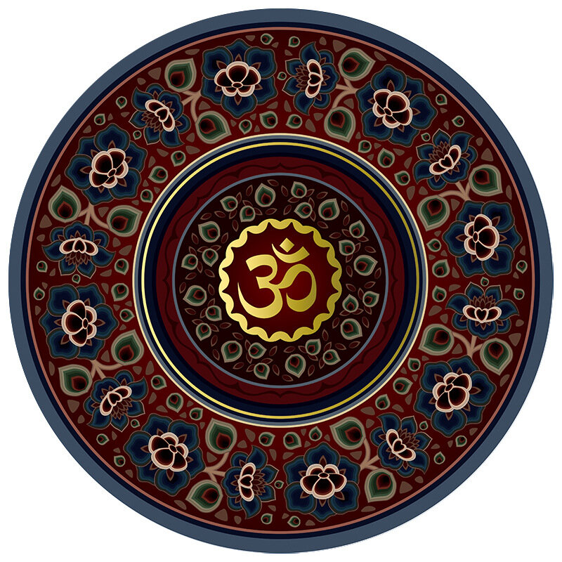 Скакалка Nagudi для йоги, медитации, фитнеса, резиновая, нескользящая, бесшумная, утолщенная, расширенная, круглая, коврик для медитации и йоги