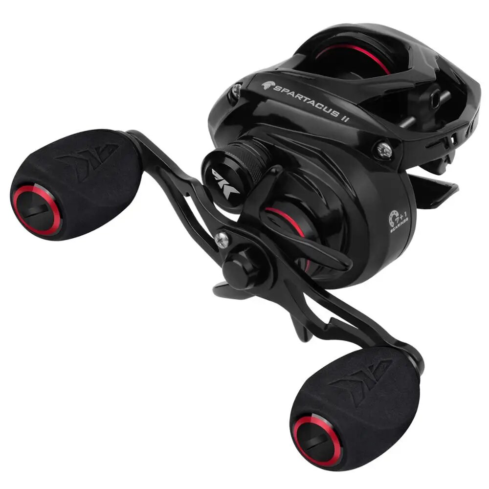 KastKing Spartacus II Ultra Smooth Baitcasting Reel Черный, Right Hand, Black