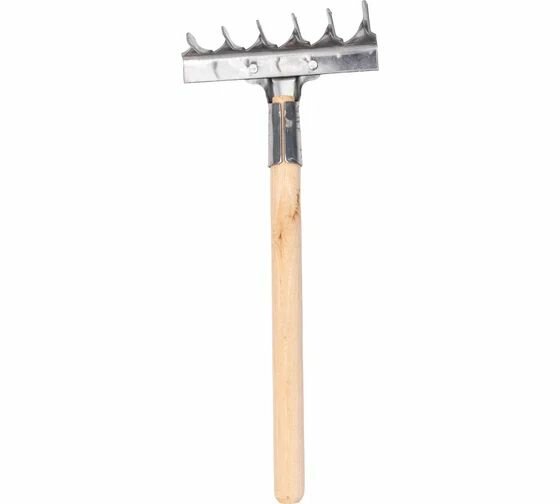 Грабли садовые маленькие с черенком Gigant грабельки для сада GAV-11