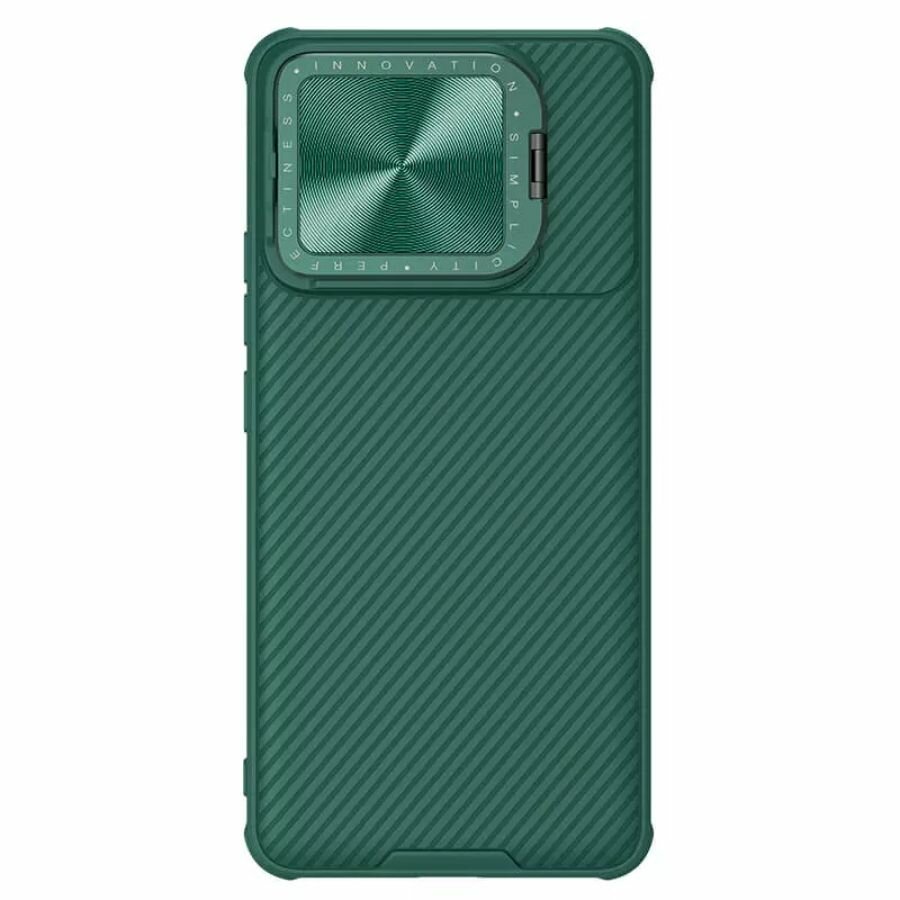 Чехол Nillkin Camshield Prop Coverage Magnetic с защитой камеры для Poco F6 Pro зеленый