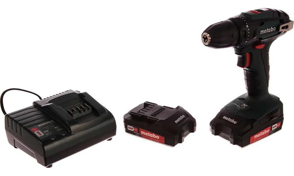 Дрель-шуруповерт аккумуляторный Metabo BS 18 L, с набором оснастки (602207880)