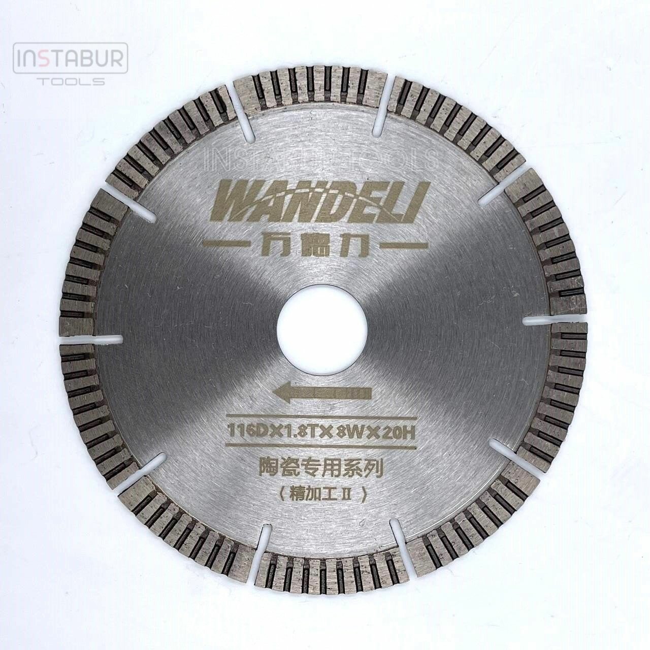 Диск алмазный Xline T584, для кафеля, керамогранита, мрамора, камня, гранита, 116 мм, мокрый рез