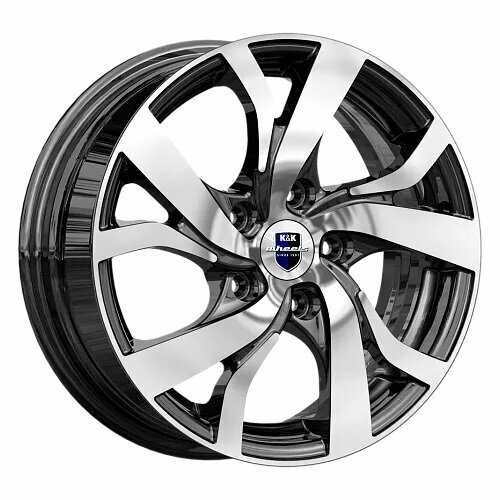 Колесный диск K&K Палермо 6.5x16 5*105 ET38 DIA56.6 Алмаз черный