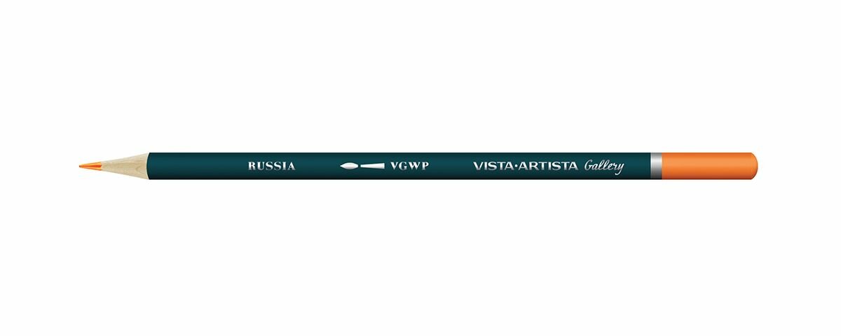 Карандаш акварельный художественный 6 шт."VISTA-ARTISTA" "Gallery" VGWP заточенный 209 Золотистый (Golden)