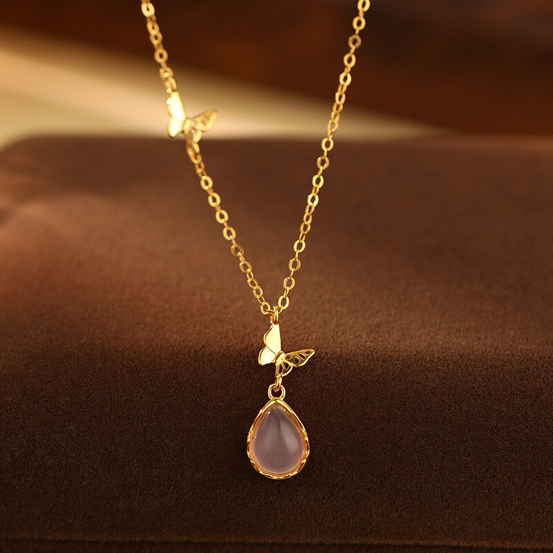 Колье, халцедон