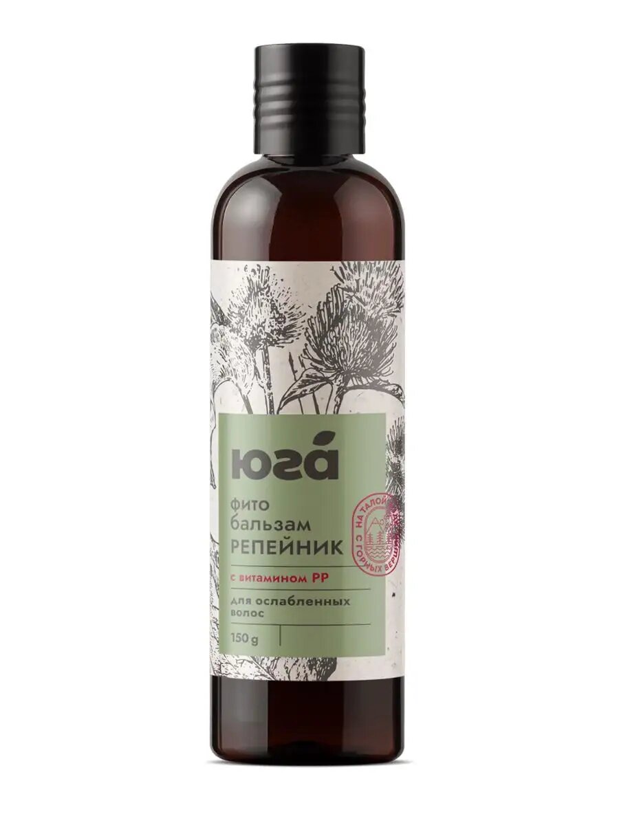 Фитобальзам Репейник и витамин PP для роста и укрепления