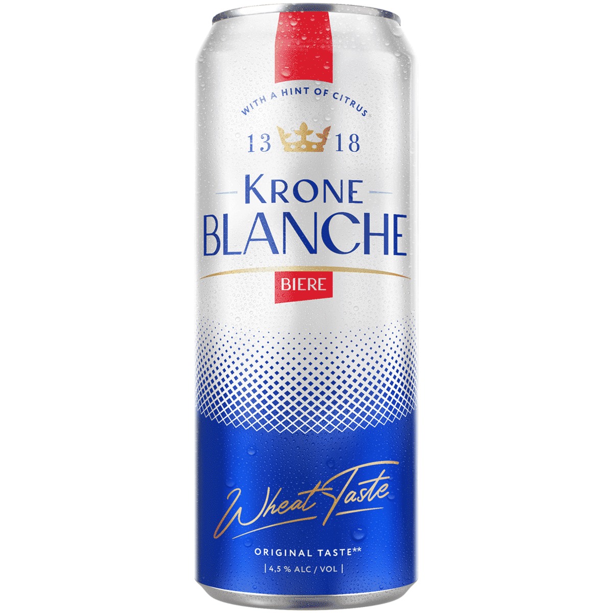 Пиво Krone Blanche Biere светлое 0,45 л ж/б