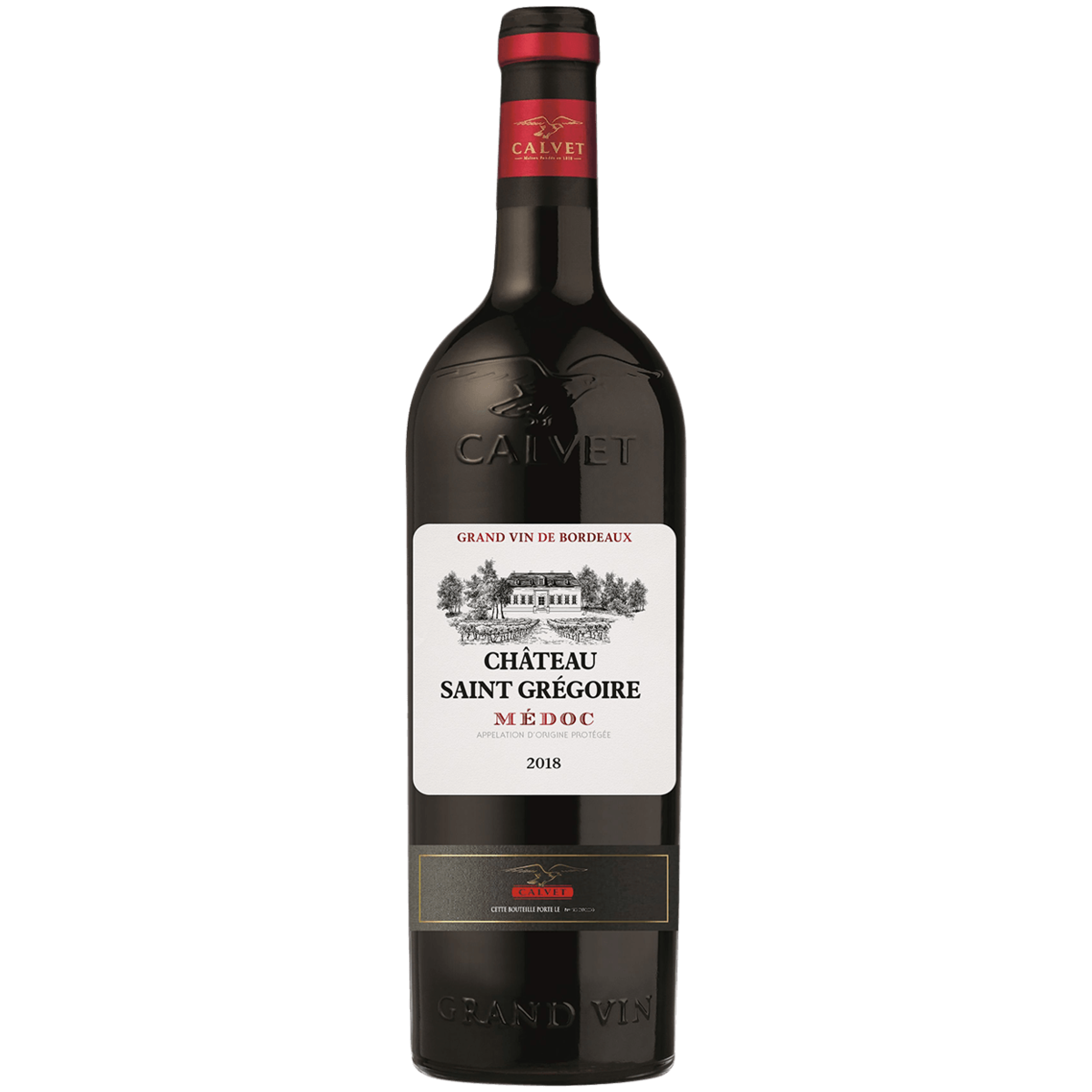 Вино Calvet Chateau Saint Gregoire Medoc красное сухое 0,75 л