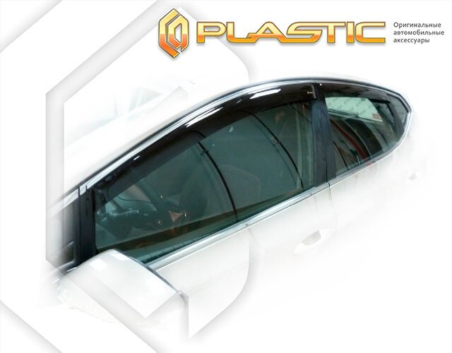 Дефлекторы окон (Classic полупрозрачный) Kia Ceed 2015 - г. в. СА Пластик (Арт. 2010030311319)