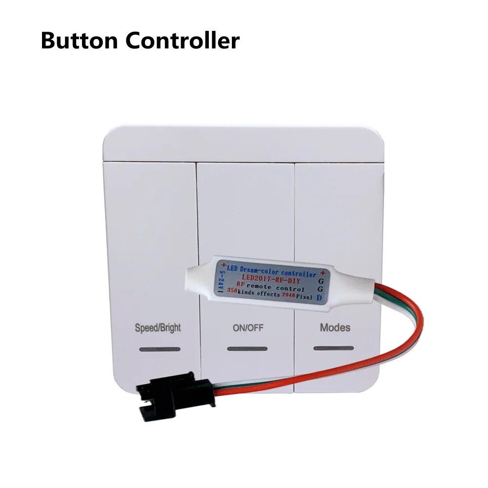 HERULED RGB Контроллер WS2811 для бегущей воды Button controller