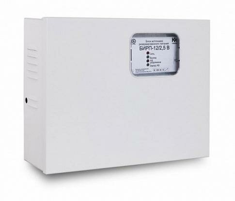 Источник бесперебойного питания БИРП-12/2.5 12В 2.5А под 2 АКБ 7 Ач (БИРП-12/2,5) К-Инженеринг