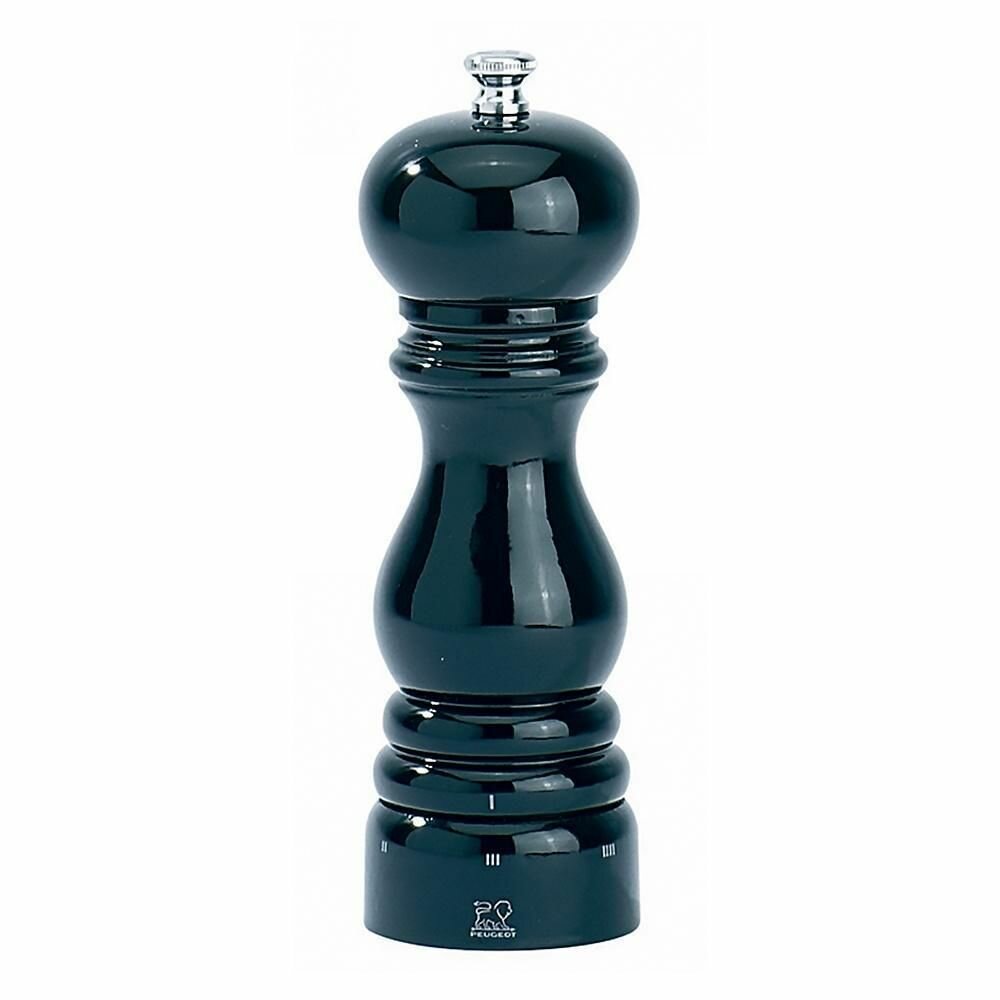 Мельница для соли Peugeot Paris, 18 см, деревянная черная лакированная