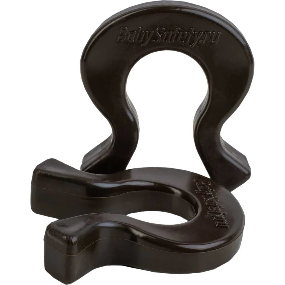 Подкова: блокиратор дверей, стоппер для двери, ограничитель для двери/окна Baby Safety силиконовый 2шт. венге 4670006470686