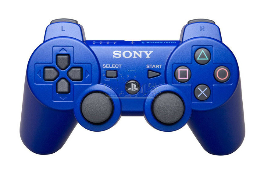 Джойстик PS3 Controller Wireless Dual Shock Blue (синий) беспроводной