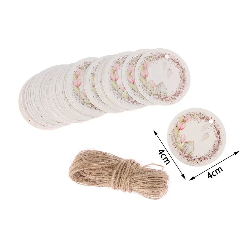 Бумажные бирки для упаковки подарков Garland