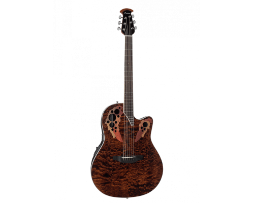 OVATION CE44P-TGE Celebrity Elite Plus Mid Cutaway Dark Tiger Eye гитара электроакустическая