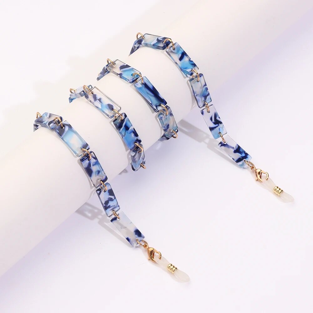 Цепочки для очков Gootrades, акрил, леопард