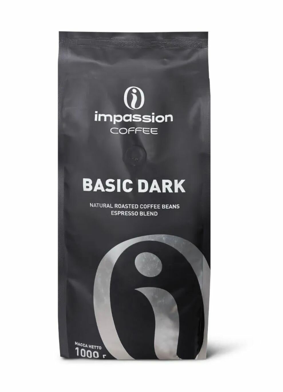 Кофе Impassion Basic Dark в зернах, 1000 г (Россия)