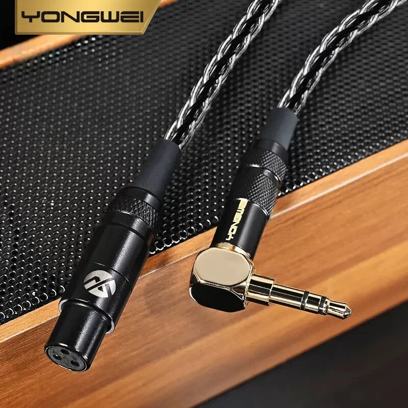 YONGWEI AUX кабель 3,5 мм - мини XLR upgrade 3.5 bend, 3 м