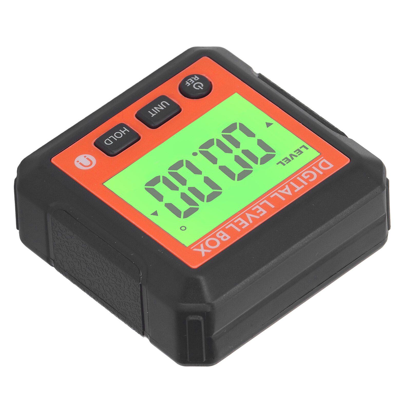 Цифровой уровень, высокоточный магнитный портативный транспортир, инклинометр, измеритель угла для деревообработки, строительная площадка, оранжевый