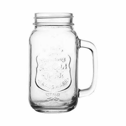 Кружка пивная "Банка", стекло,0,62л, диаметр 64, высота 165, длина 117мм, прозр.
