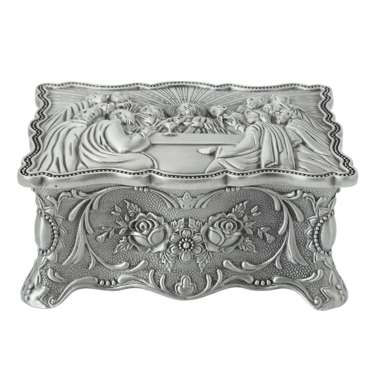 Винтажная шкатулка для драгоценностей Colorfast предотвращает появление царапин, мягкий бархат из цинкового сплава, декоративная шкатулка с сокровищами для колец, сережек 9,5x7x4,2 см