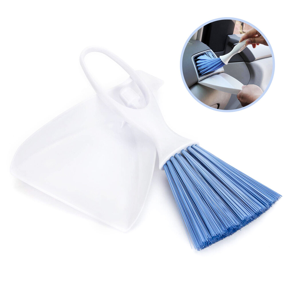 Портативная многофункциональная пластиковая щетка для чистки автомобильного воздуховода, мягкая щетка для удаления пыли.