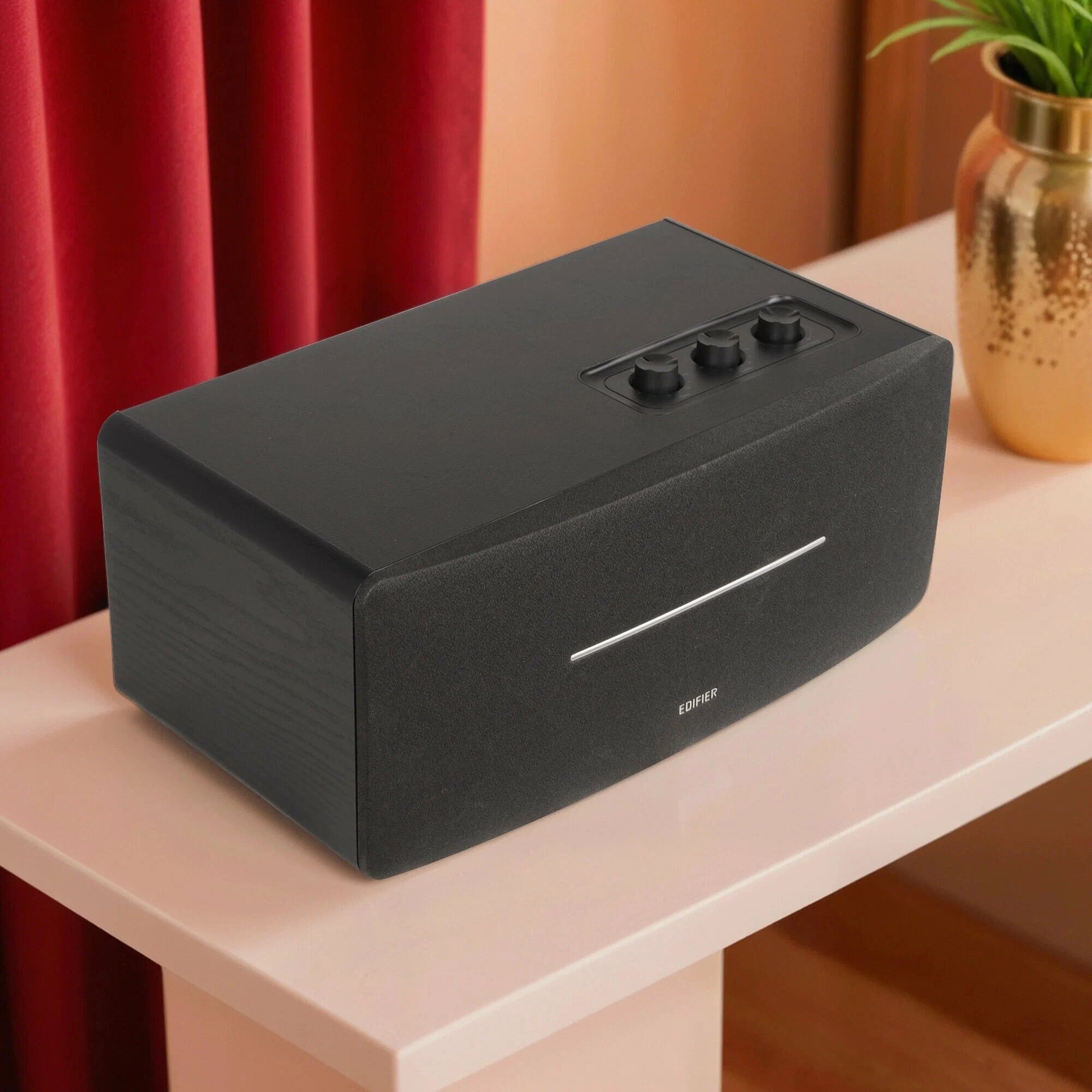 Акустическая система EDIFIER D12, Bluetooth V5.0, настольная, 70 Вт, чёрная