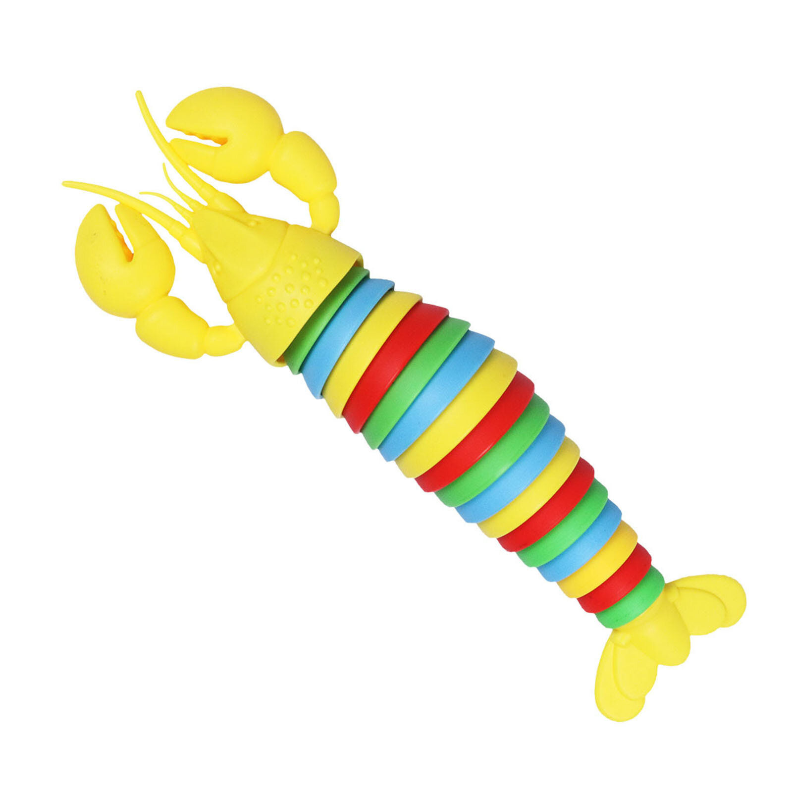 Красочная 3D-игрушка на кончиках пальцев омара, имитация снятия тревоги, игрушка для сенсорной декомпрессии омара для снятия стресса, желтая голова