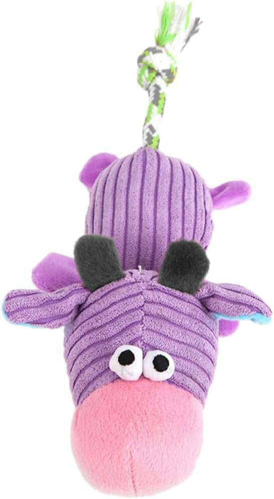 DINGXIAN Игрушка для собак плюшевая в виде животного с пищалкой, для интерактивной игры, развитие зубов щенка