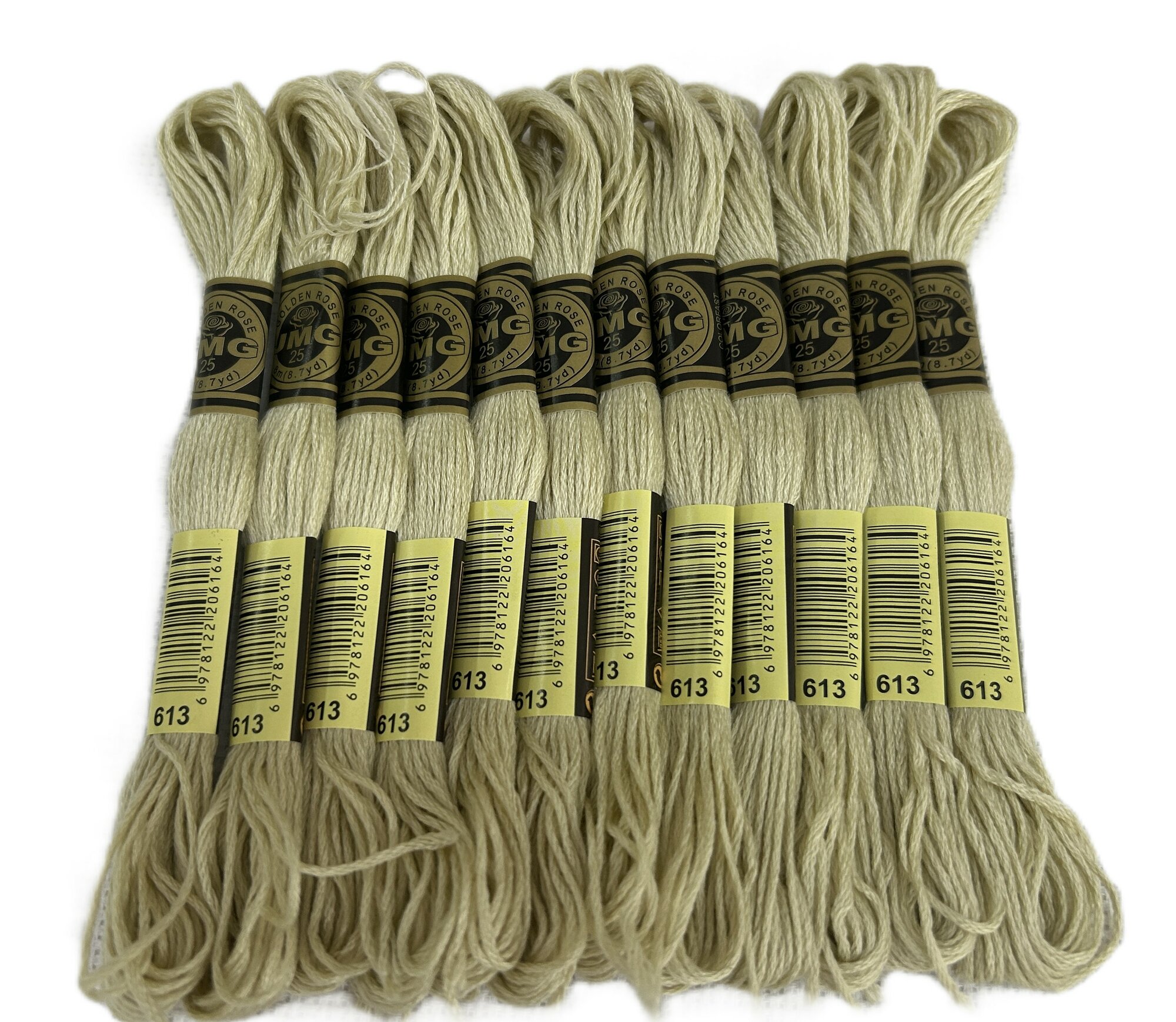 Нитки для вышивания JMC мулине (150-3866) 100% полиэфир 12 штук x 8 м