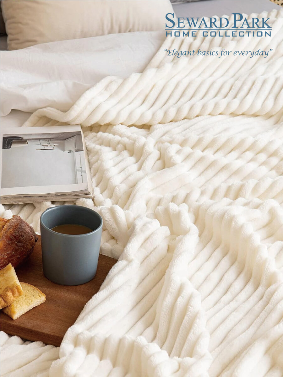 Плед покрывало 150х200 см премиум эко мех шиншиллы нежность подарочная упаковка