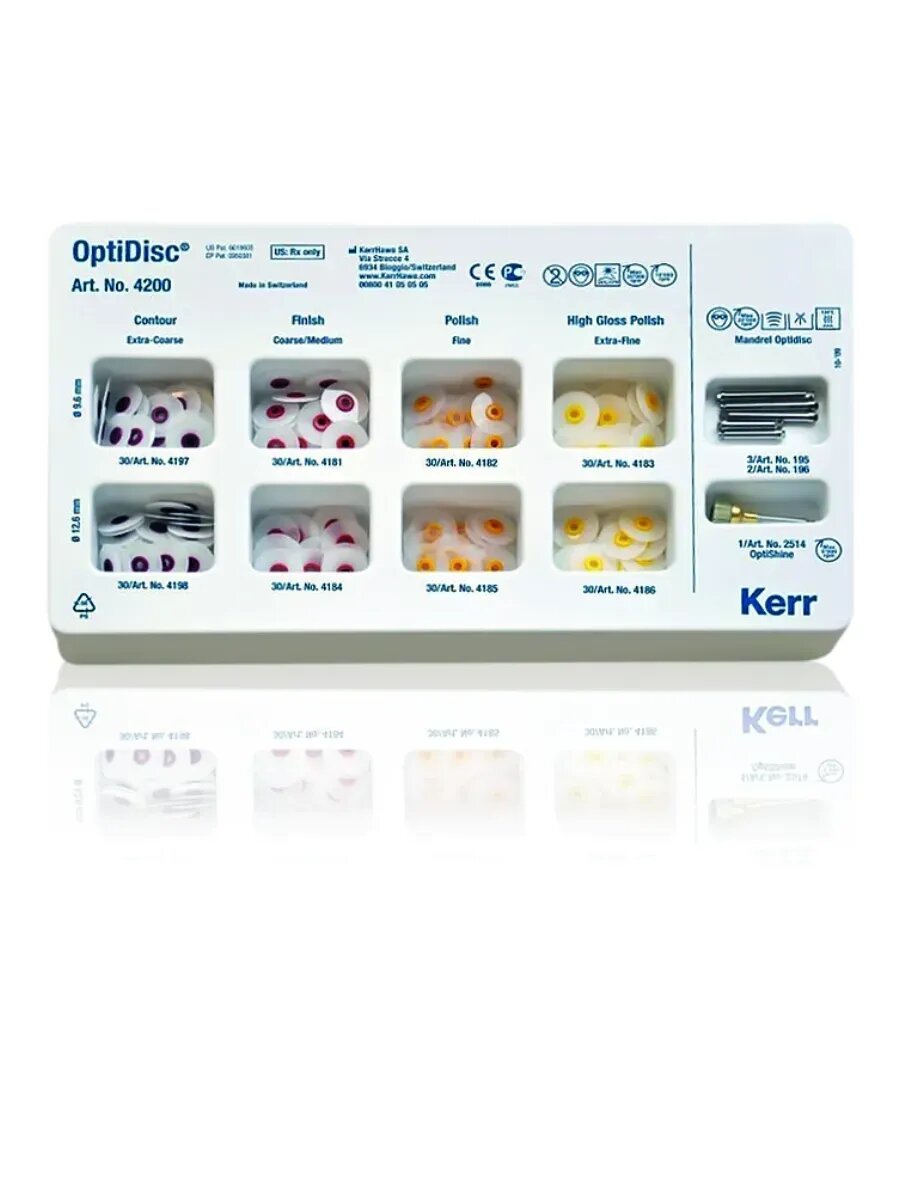 Диски OptiDisc Assorted Kit, 240 шт, 9,6 мм и 12.6 мм