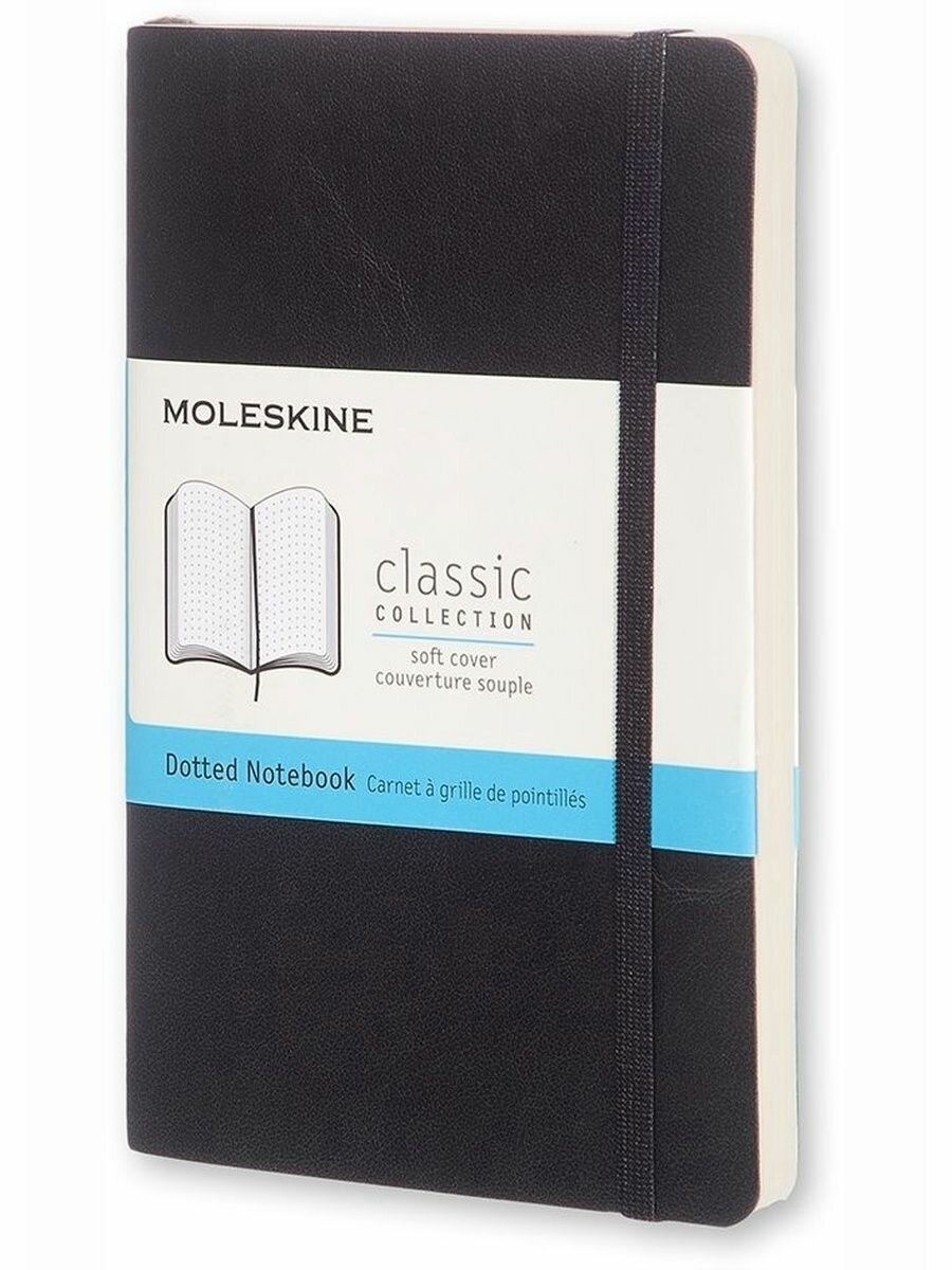 Блокнот Moleskine CLASSIC SOFT Pocket 90x140мм 192стр. пунктир мягкая обложка черный
