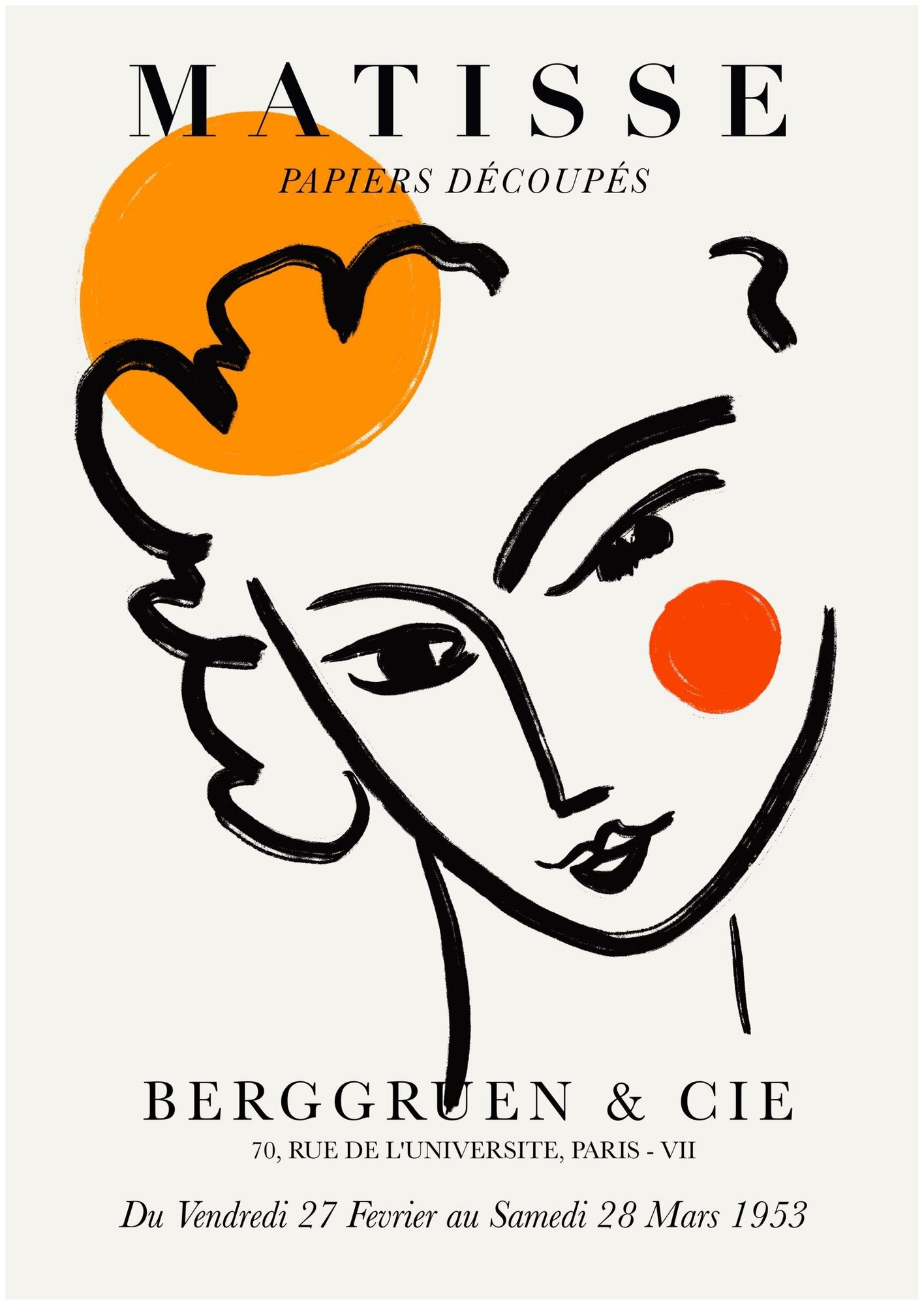 Постер / Плакат / Картина Анри Матисс - выставочный плакат-9 60х90 см в подарочном тубусе