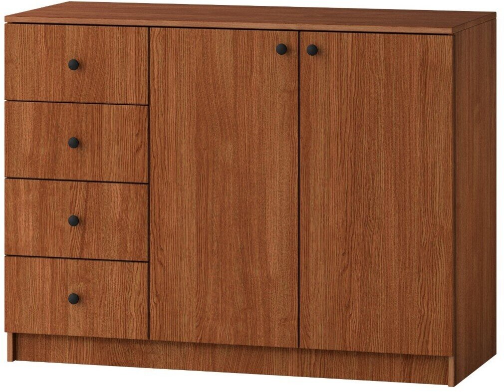Комод для одежды Бард 8.2, Легкомаркет, ЛДСП, цвет орех экко, 140х89х40, 4 ящика/двери