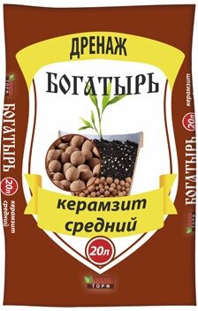 Дренаж ламаторф Богатырь керамзитовый 10-20мм 20л