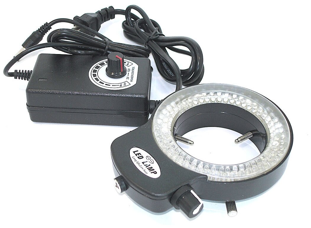 Универсальная регулируемая светодиодная подсветка для микроскопов 144 диода