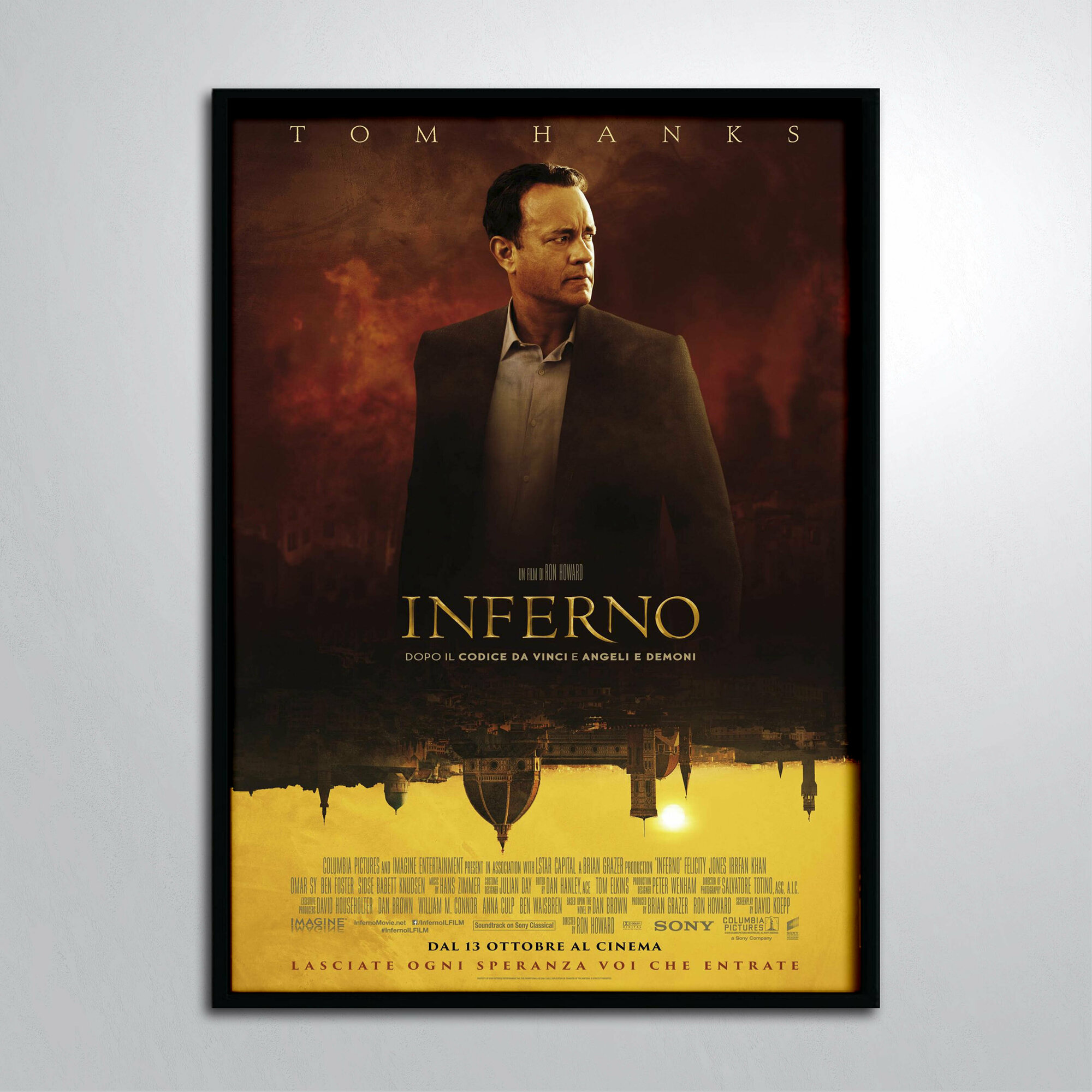 Постер в раме/Дэн Браун Инферно Том Хэнкс Флоренция Inferno