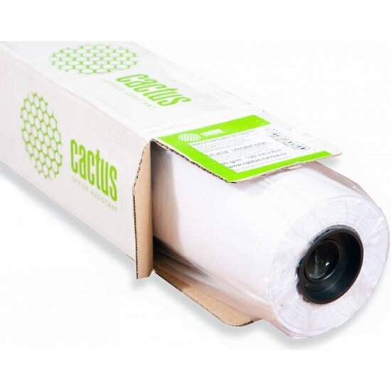 Универсальная бумага Cactus для плоттеров с покрытием 42" .1067мм*45м 90 г/м2 втулка 50, 8мм (2”)