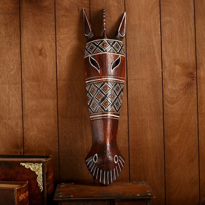 Маска дерево 'Зебра' 50х11х5 см