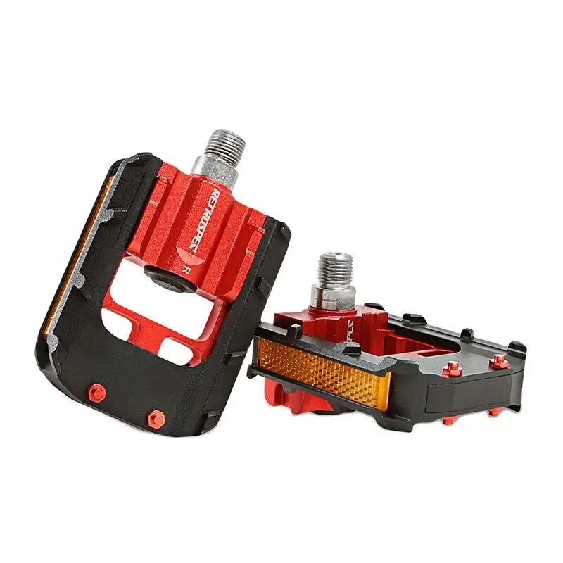 Складные педали NowAct Cr-Mo 9/16 black red