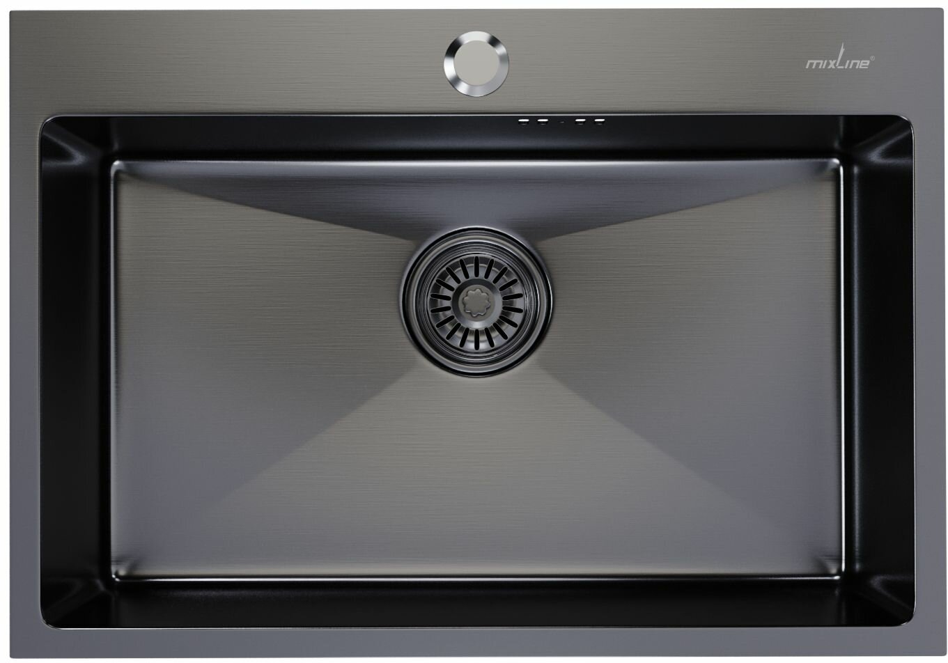 Мойка кухонная Mixline Pro 65 черный графит