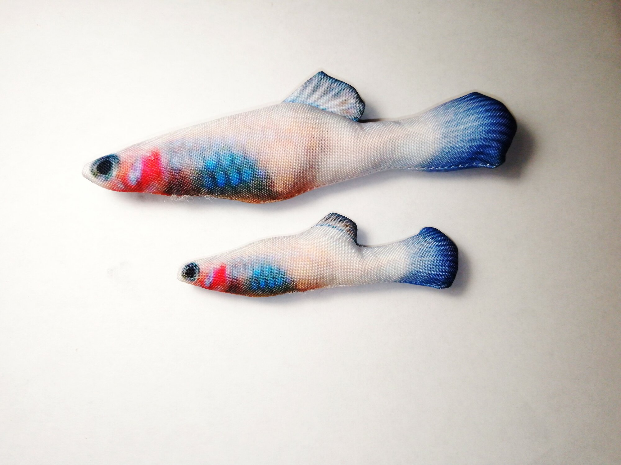 Набор игрушек для котят "Рыбки", для зубов и лакомств, антистресс, 2 рыбки, 12x3x3 см