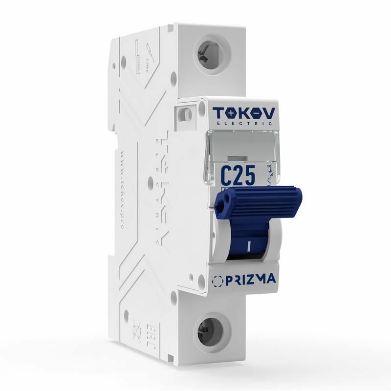 Выключатель автоматический модульный 1п C 25А 4.5кА PRIZMA TOKOV ELECTRIC TKE-PZ45-MCBI-1-25-C