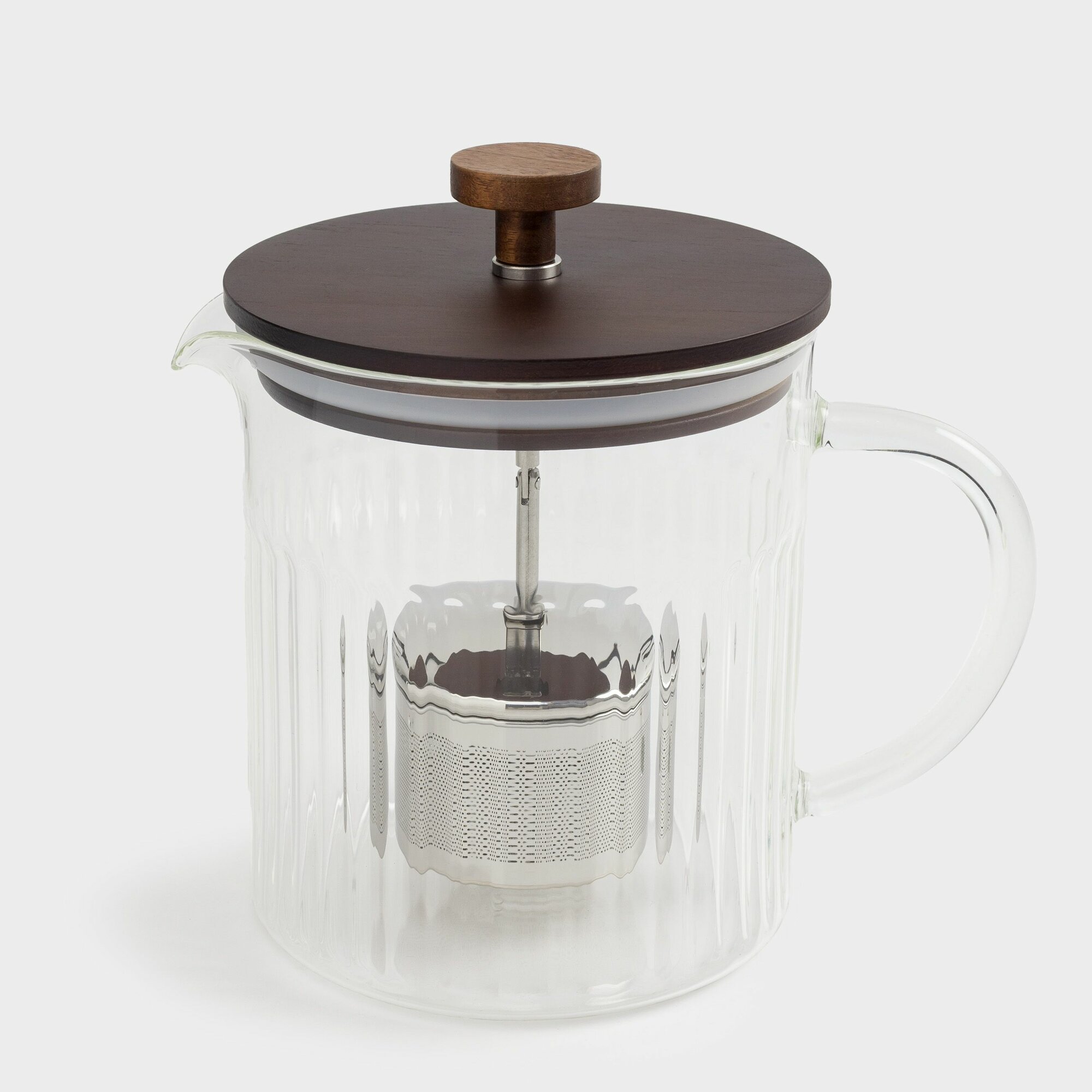 Чайник заварочный Kuchenland, 1,1 л, стеклянный Б/сталь, Bell R