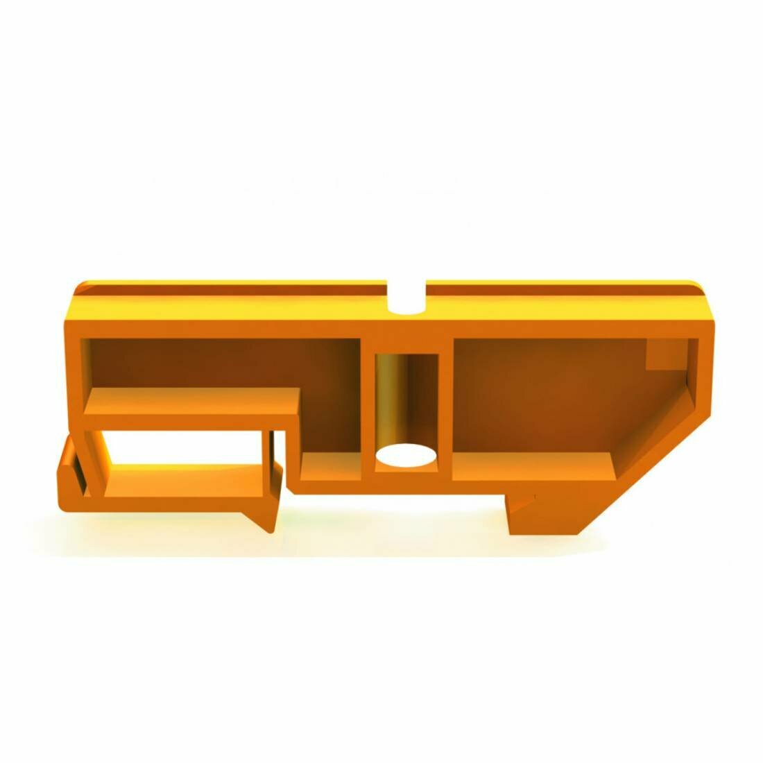 Изолятор для установки нулевой шины на дин-рейку 35мм DEKraft ИД-101 желтый 32250DEK