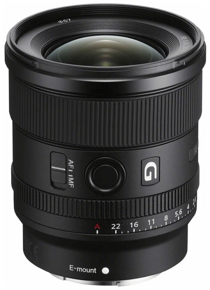 Объектив Sony FE 20mm f/1.8 G Lens (SEL20F18G) – Full-Frame E-Mount, Black