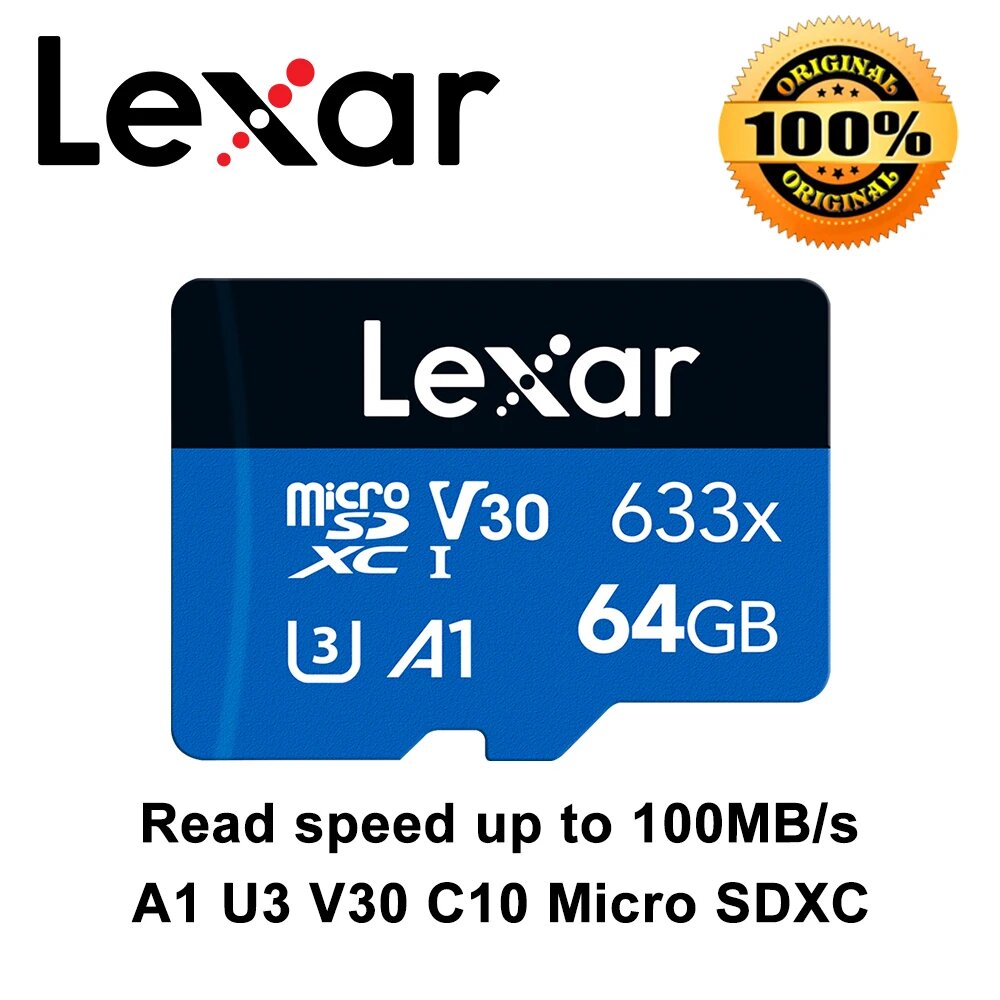 Карта памяти Lexar Micro SD 32/64/128/256 ГБ 64GB