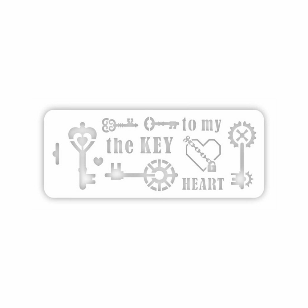 Love2art Трафарет декоративный 10х25 см 2103-01 TDR/B-01-TY76 для росписи стен и отделки